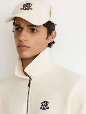 REISS Avi Monogram Relaxed Half-zip Sweatshirt