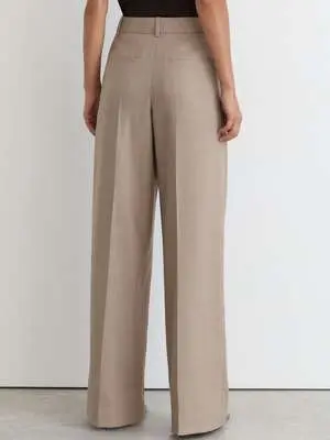 REISS Juniper Wool-blend Wide-leg Suit Trousers