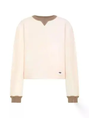 Moschino Logo-patch Ribbed-trim Sweater