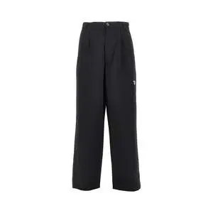 MONCLER X FRAGMENT Cotton Gabardine Pants With Darts - Black