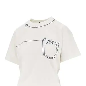 Emporio Armani Embroidered Interlock Jerey T-hirt