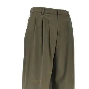 THESTROY Distressed Twill Pants With Darts