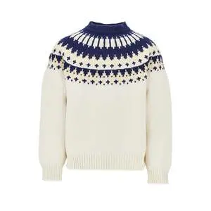Dsquared2 Jacquard Otif Wool Sweater An