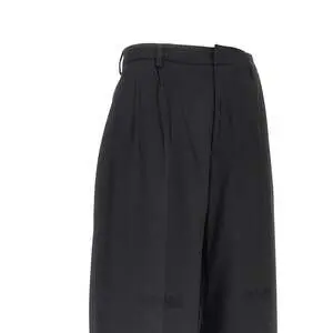 THESTROY Distressed Twill Pants With Darts