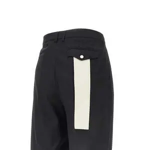 THESTROY Distressed Twill Pants With Darts