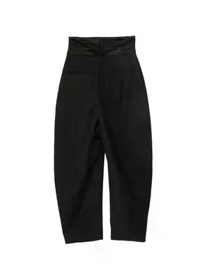 RÓHE Pleated Satin-waistband Trousers