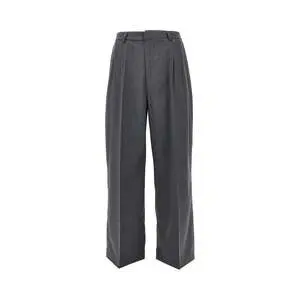 THESTROY Double Dart Light Wool Pants - Grey