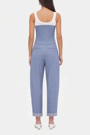 NOCTURNE Textured Straight Leg Trousers