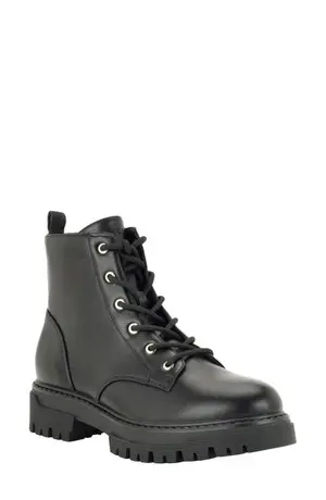 Tommy Hilfiger Kameny Faux Leather Bootie - Black