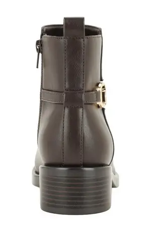 Tommy Hilfiger Kameny Faux Leather Bootie - Deep Brown
