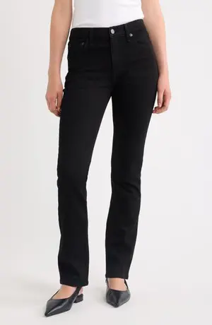 Rag & Bone Flexi Wren Mid Rise Slim Jeans - Black