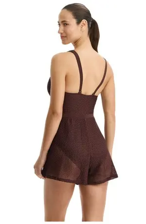 GOTTEX Safari Chic Textured Romper Swimdress