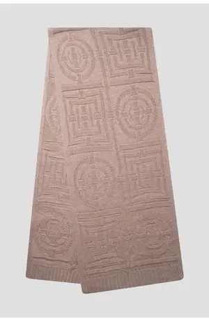 Natori Luxe Infinity Jqd Knit Luxe Jacquard Blanket Scarf - Natural