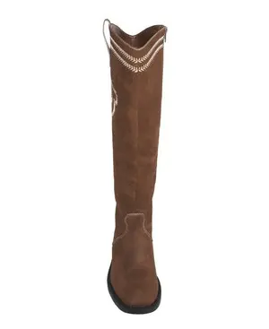 True Religion Sza Logo Knee High Cowboy Boot