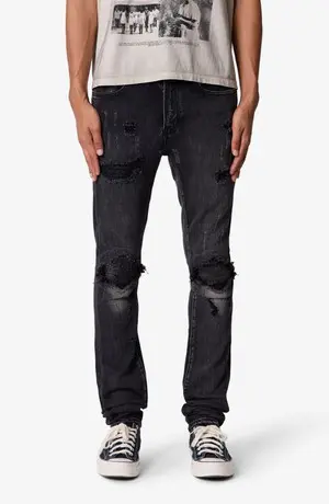 Mnml Distressed Moto Skinny Jeans