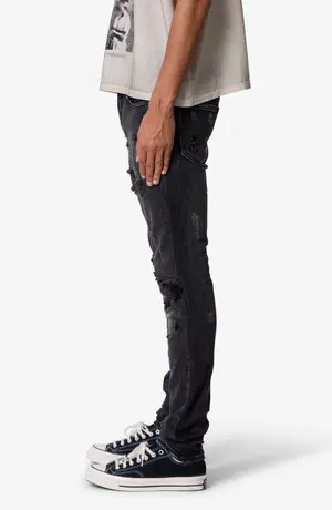 Mnml Distressed Moto Skinny Jeans