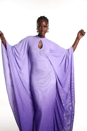 OFUURE Viola Kaftan Maxi Dress - Purple