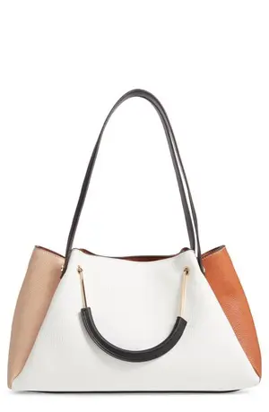 Sondra Roberts Faux Leather Satchel