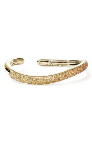 John Hardy Artisan Series 18k Sapphire Ombre Surf Cuff