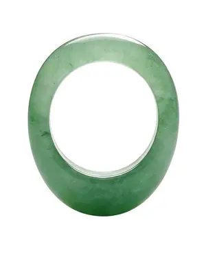 SEREE Thin Dome Jade- Aventurine Signet Ring