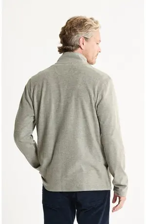JACHS Ultra Soft Heather Knit Full Zip - Olive