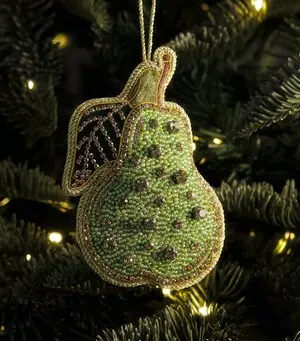 Tinker Tailor Beaded Pear Tree Decoration