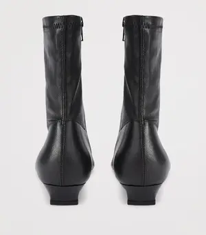 Staud Leather Wally Sock Ankle Boots