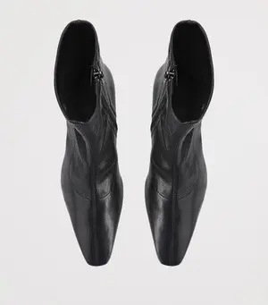 Staud Leather Wally Sock Ankle Boots