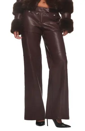 I.AM.GIA Sarrin Faux Leather Wide Leg Pants
