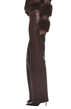 I.AM.GIA Sarrin Faux Leather Wide Leg Pants