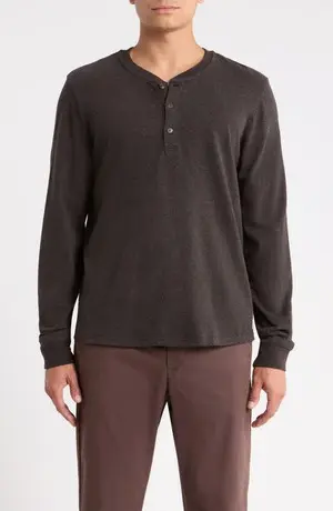 Marine Layer Luxe Jersey Henley - Java