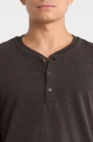 Marine Layer Luxe Jersey Henley - Java
