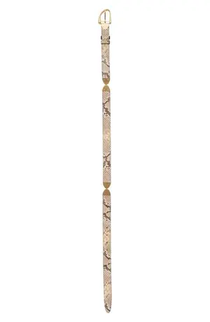 Cult Gaia Ailani Reversible Skinny Leather Belt