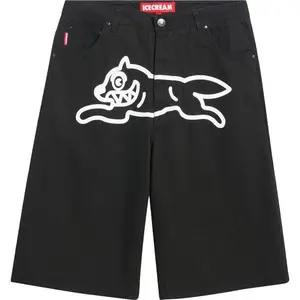 ICECREAM Baja 5-pocket Cotton Twill Shorts - Black