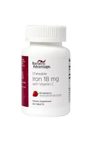 BARIATRIC ADVANTAGE Iron 18 Mg Gentle Digestive Chewable Supplement 90 Count - None