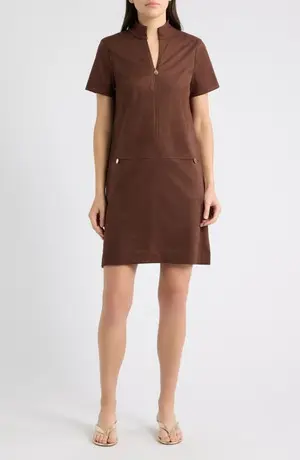 Lilly Pulitzer® Split Neck Shift Dress - Coco Beach