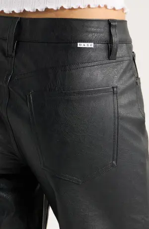 DAZE Keep Faux Leather Pants