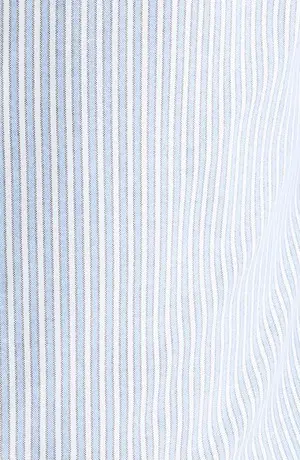 ROWING BLAZERS Babar Striped Cotton Blend Oxford Shirt