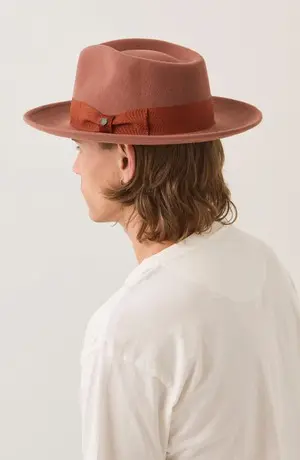 Brixton Eames Wool Fedora - Brown