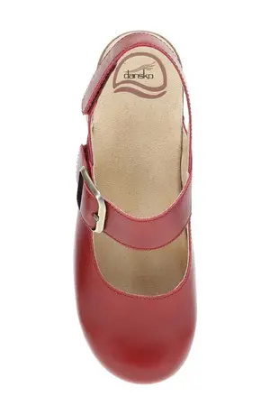 Dansko Shantell Leather Slingback Mary Jane - Red