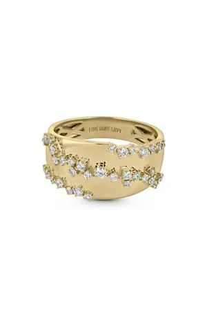 Bony Levy Mika 18k Gold Diamond Wide Ring