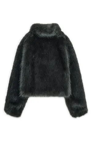 NOIZE Milena Faux Fur Short Jacket