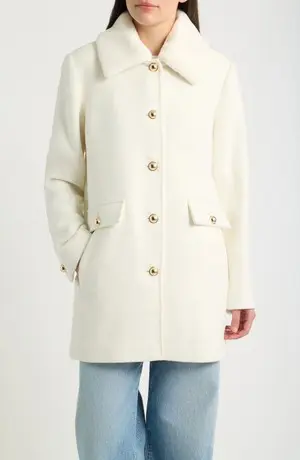 Bernardo Jacket With Faux Fur Collar - Vanila Ice