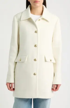 Bernardo Jacket With Faux Fur Collar - Vanila Ice