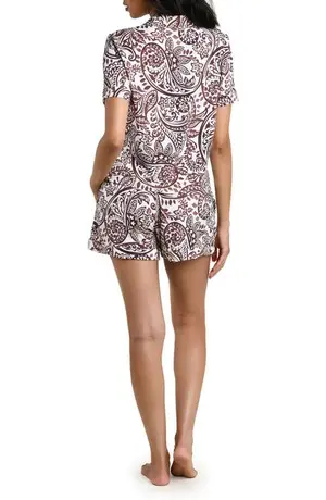 La Blanca Painted Paisley Short Sleeve Pajamas