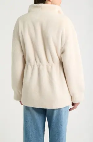 Bernardo Faux Fur Short Coat