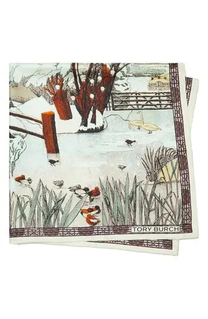 Tory Burch Forest Silk Square Scarf