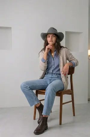 MANELA The Billie Premier Western Cowboy Hat - Silberbelly