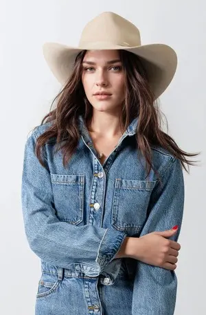 MANELA The Billie Premier Western Cowboy Hat - Silberbelly