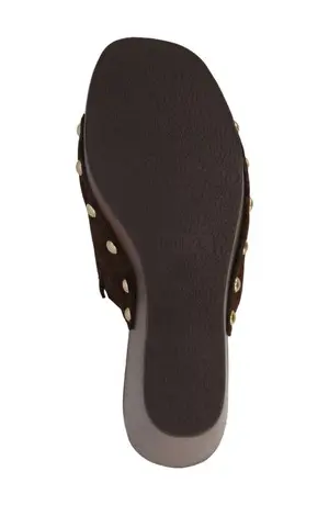 Mia Estefany Wedge Mule - Chocolate